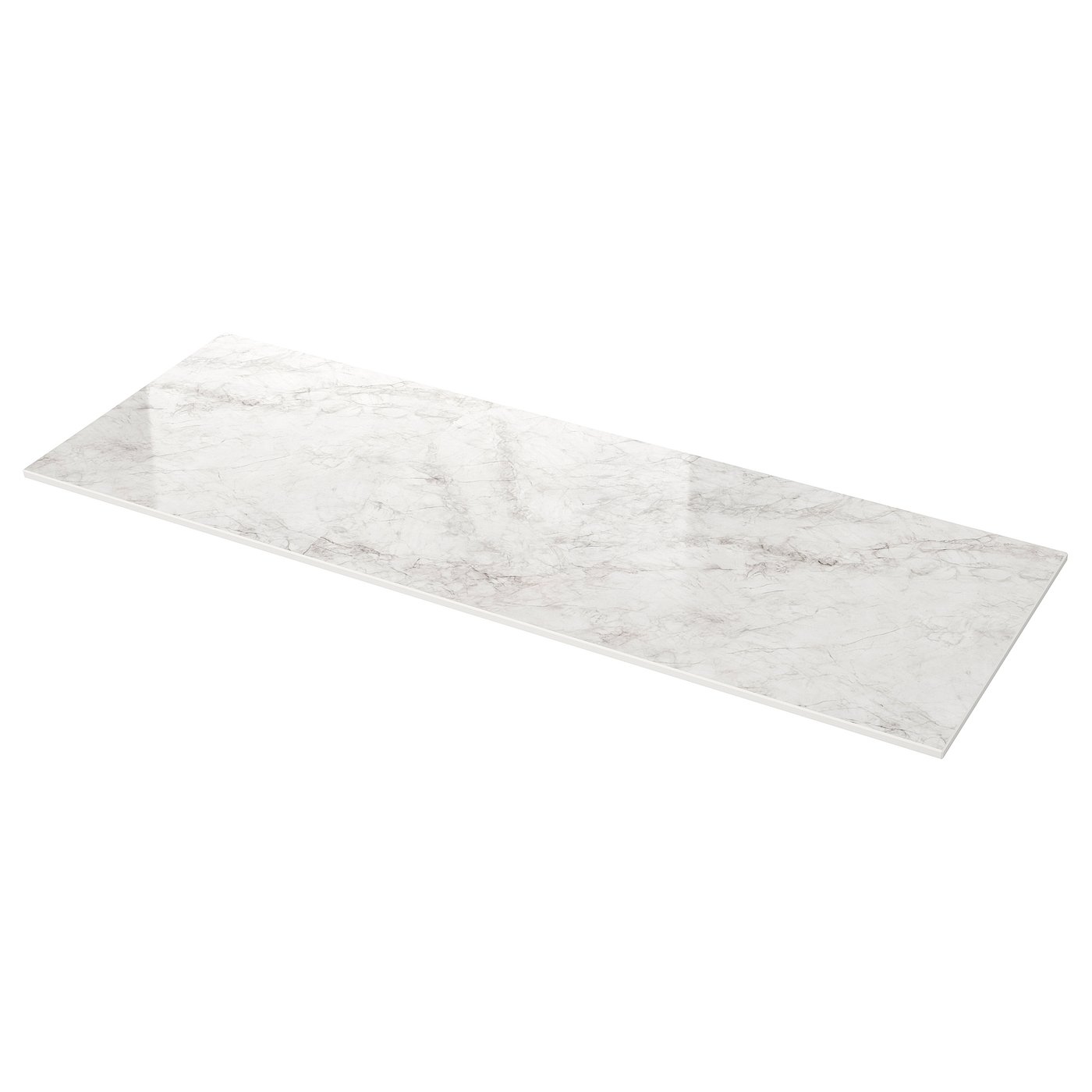 MÖCKLARP custom made worktop, polished off-white marble effect/high ...