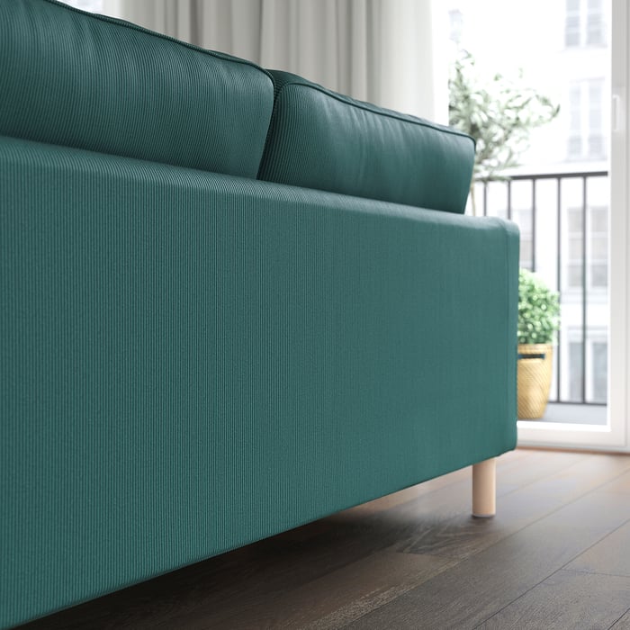 PÄRUP 3-seat sofa, Kelinge grey-turquoise - IKEA Spain