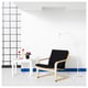 POÄNG low-back armchair, natural colour/beige/Vissle black - IKEA Spain