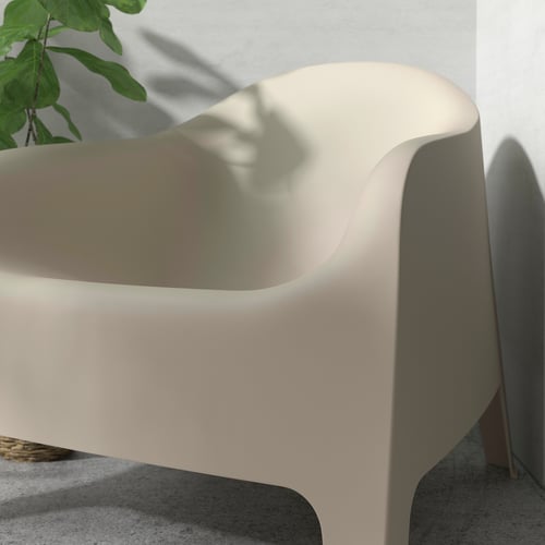 SKARPÖ armchair, outdoor, beige - IKEA Spain