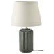 SNÖBYAR table lamp, grey-turquoise ceramic/grey, 52 cm - IKEA Spain