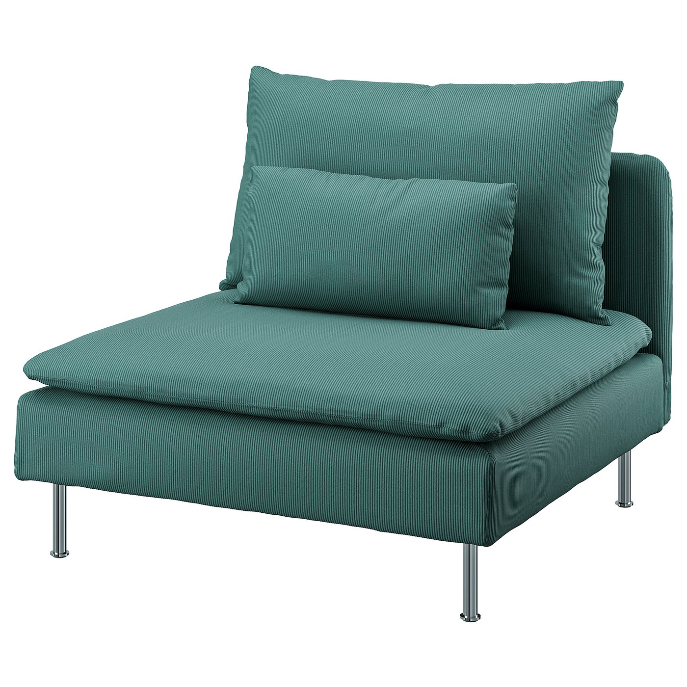 SÖDERHAMN 1-seat section, Kelinge grey-turquoise - IKEA Spain