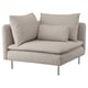 SÖDERHAMN cover for corner section, Fridtuna light beige - IKEA Spain