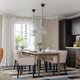 STRANDTORP / MÅRENÄS table and 6 armchairs, brown/black Gunnared beige ...