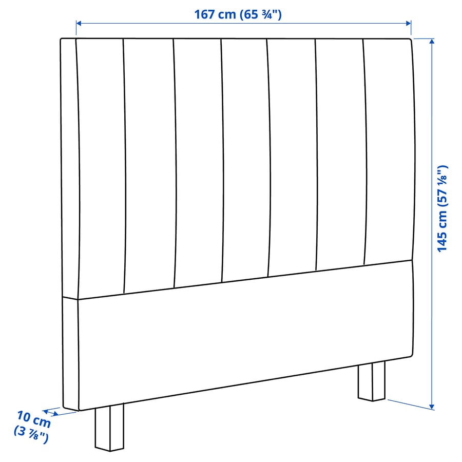 TJÅLLE headboard, Bomstad dark brown, 160 cm - IKEA Spain