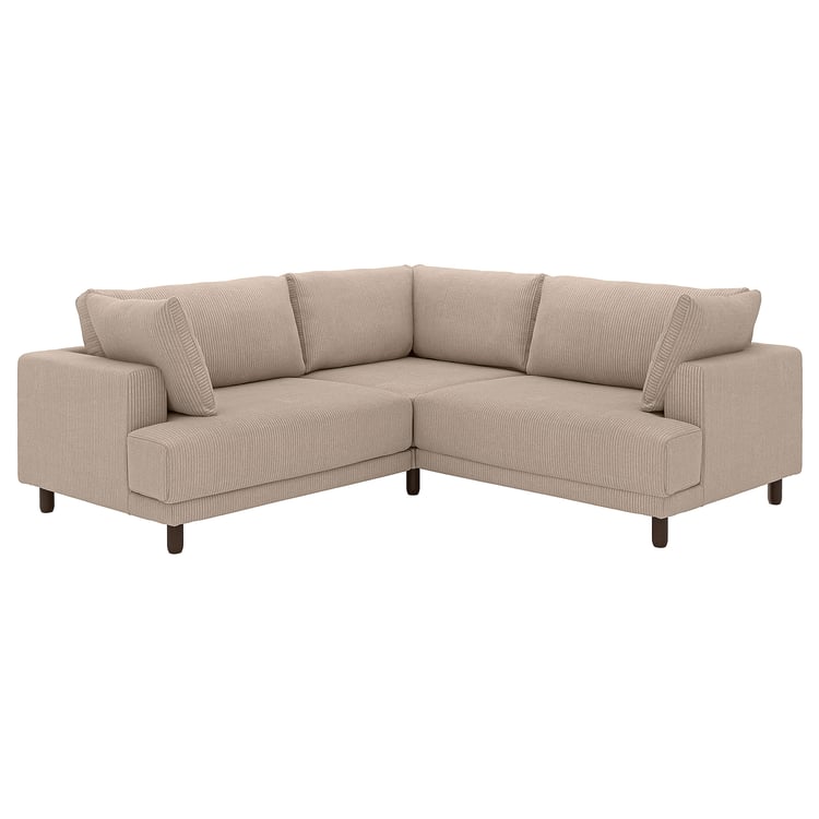 UPPÅKRA modular corner sofa, 3-seat, Samsala grey-beige - IKEA Spain