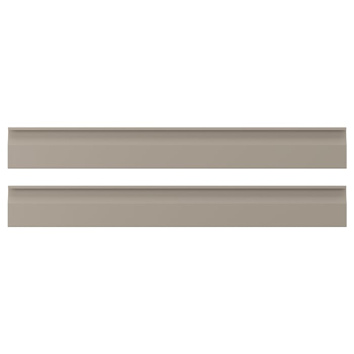 UPPLÖV drawer front, matt dark beige, 80x10 cm - IKEA Spain