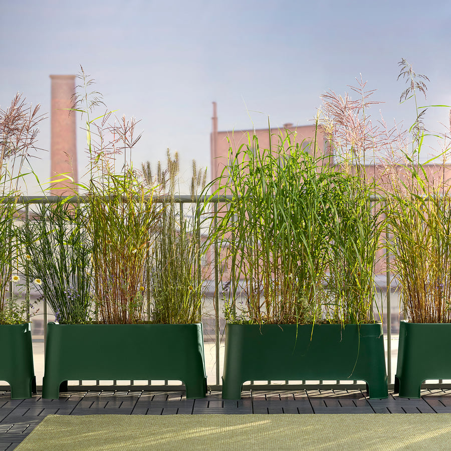 ASPAREN macetero, verde exterior, 89x38 cm - IKEA