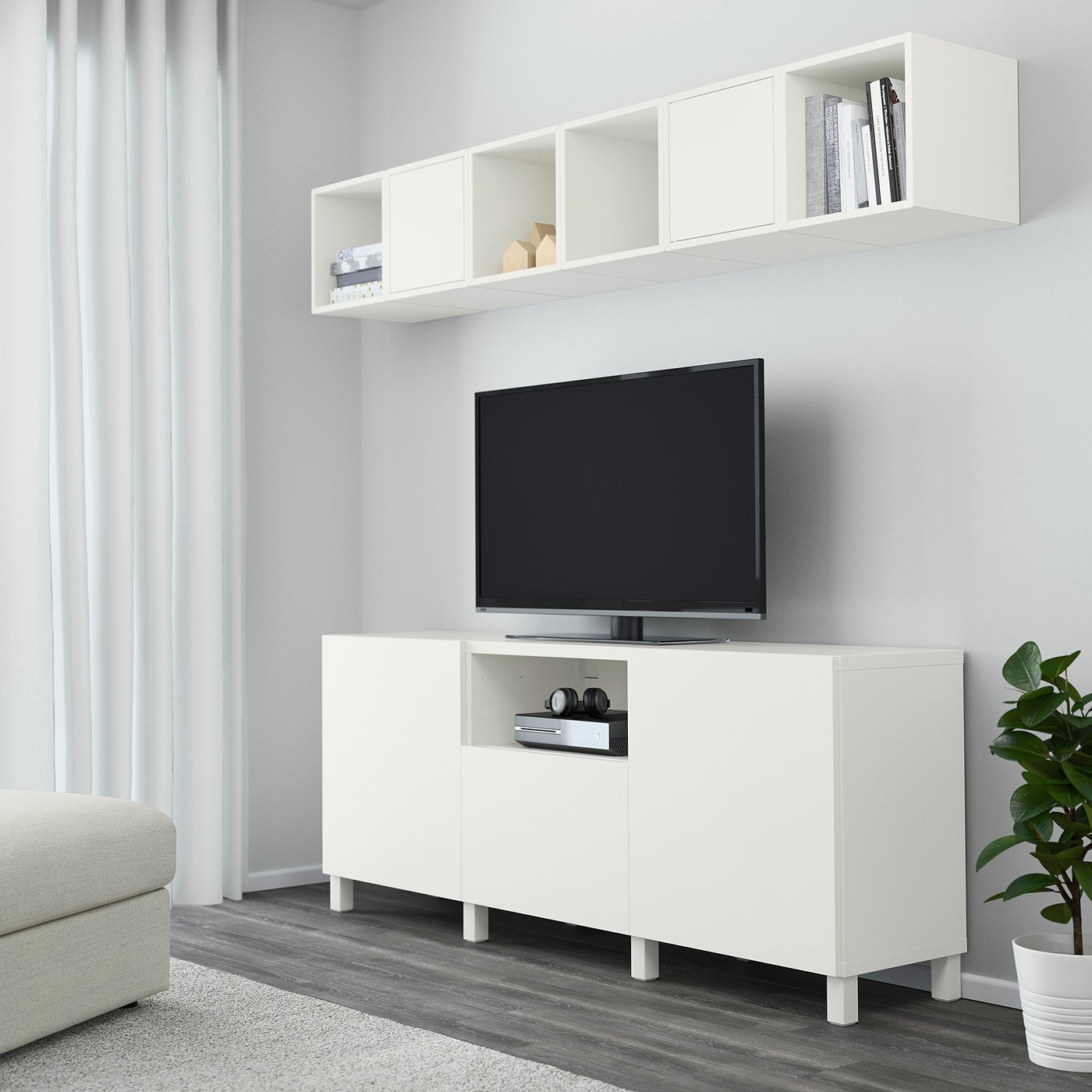 BEST EKET Mueble TV Y Armario Blanco 70 X210 Cm IKEA BEST EKET Mueble TV Y Armario Blanco 70 X210 Cm IKEA