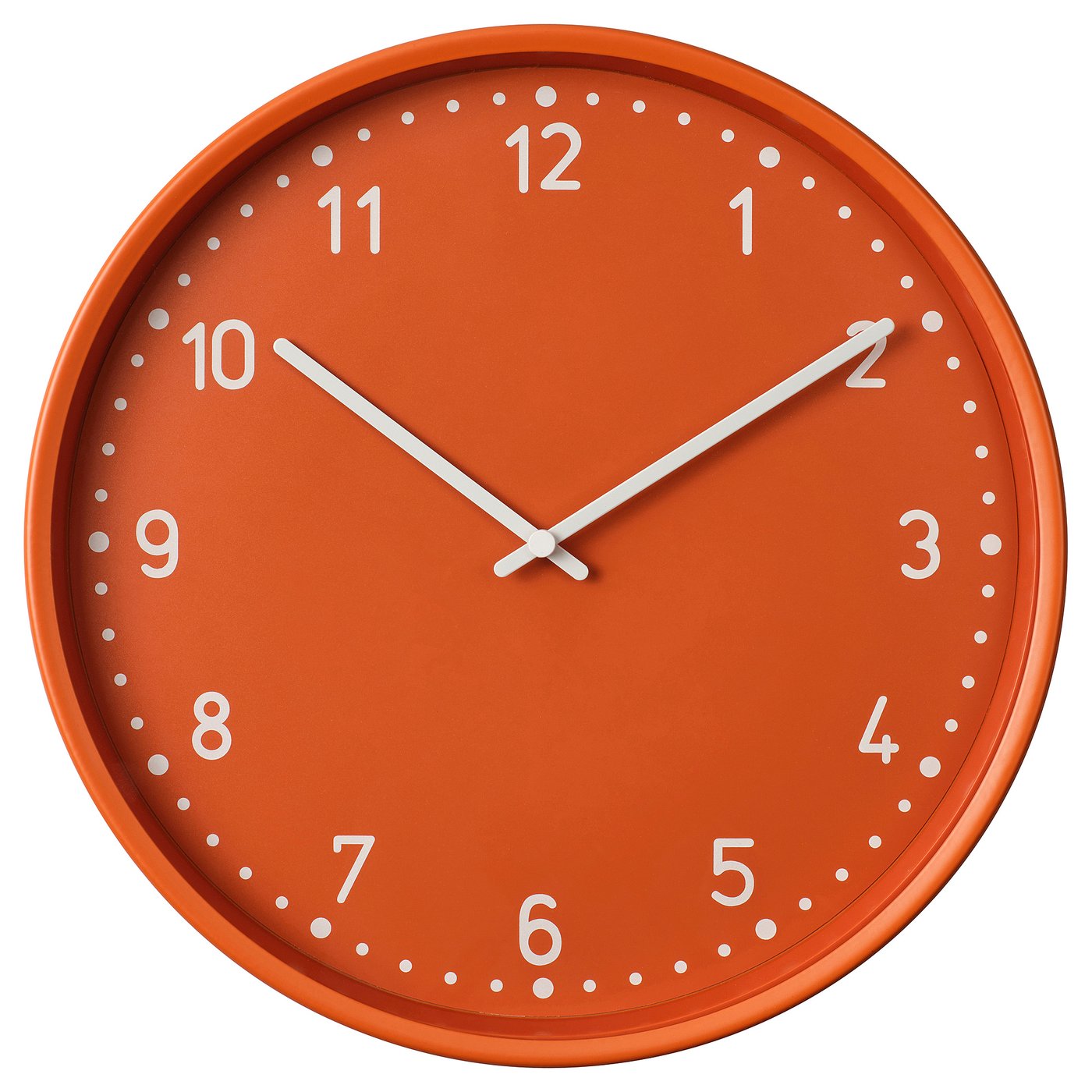 BONDIS reloj de pared, naranja, 38 cm - IKEA