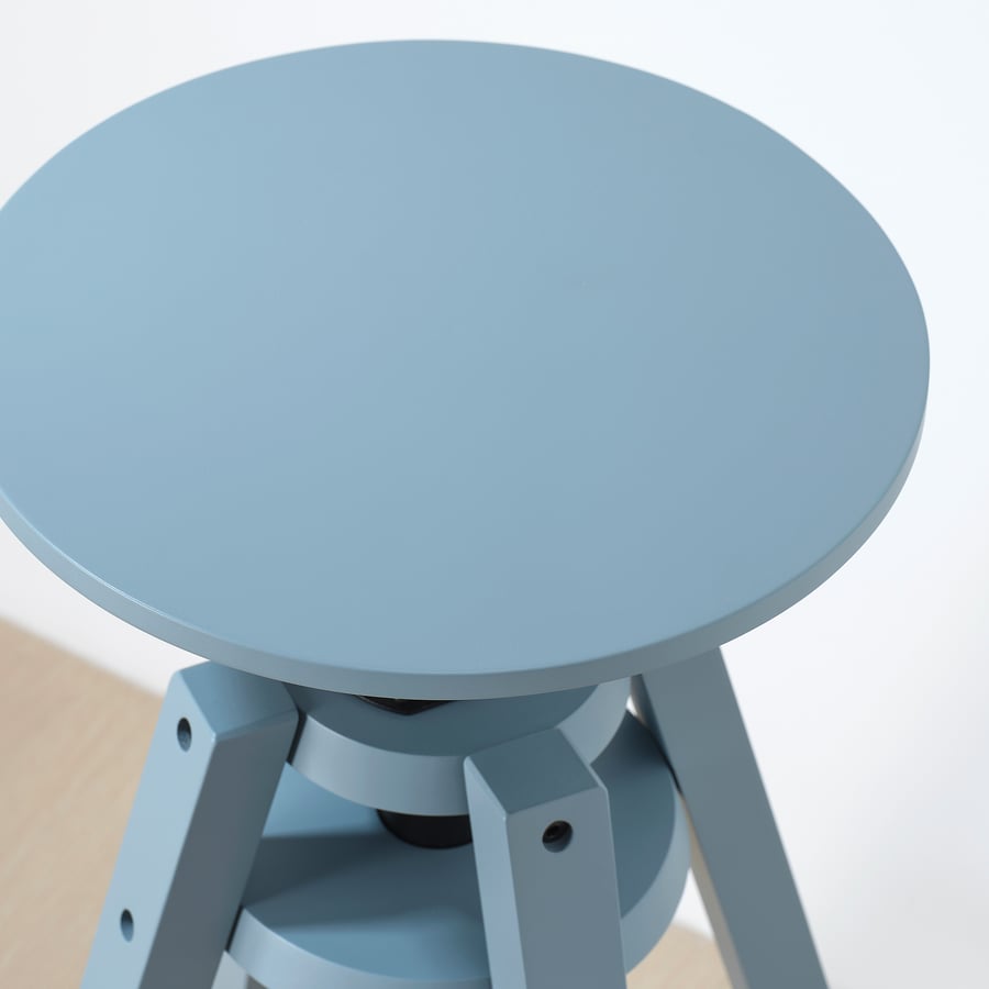DALFRED taburete alto, azul grisáceo, 63-74 cm - IKEA