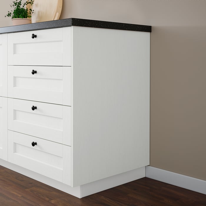 ENKÖPING panel lateral, blanco efecto madera, 62x80 cm - IKEA