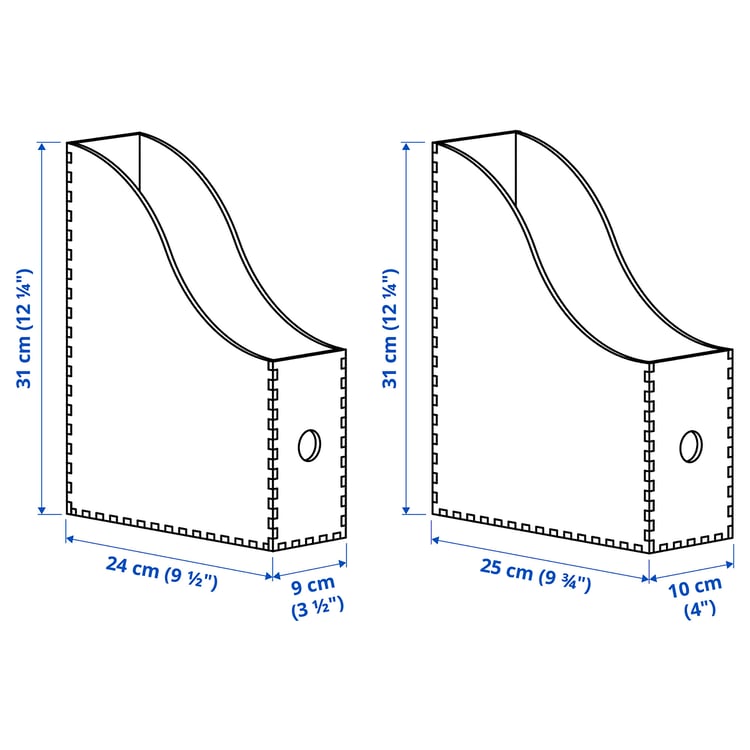KNUFF revistero, juego de 2, tablero de fibras - IKEA