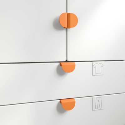 LATMASK tirador clip, naranja, 60 mm2 unidad - IKEA