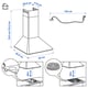 MATTRADITION extractor de pared, ac inox, 60 cm - IKEA