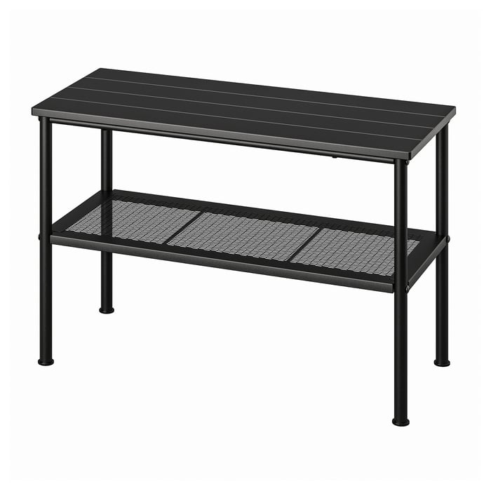 NIPÅSEN banco zapatero, negro, 79x35x52 cm - IKEA