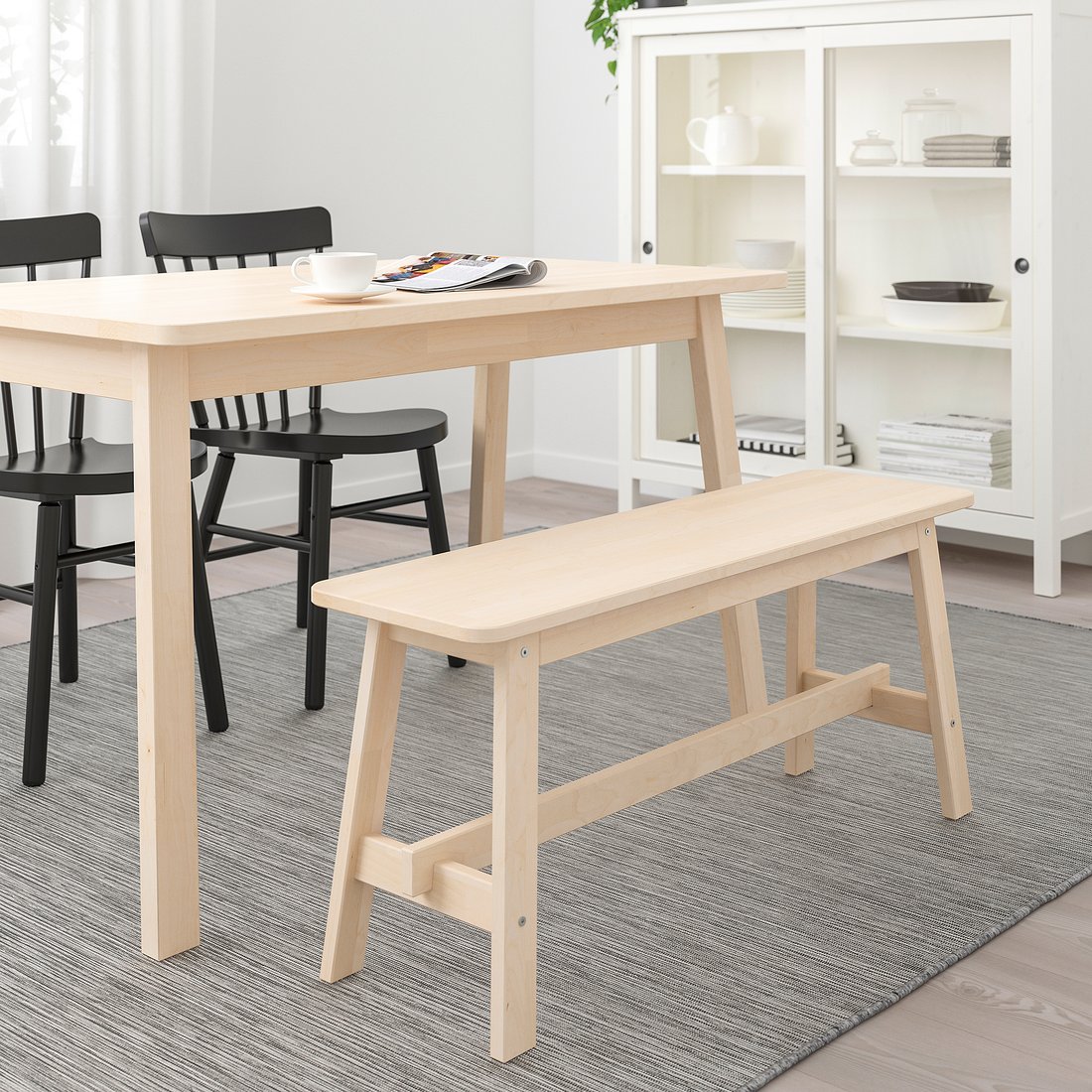 NORRÅKER banco, abedul, 103 cm - IKEA