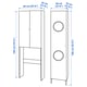 NYSJÖN combinación para la colada, blanco, 105x32x190 cm - IKEA