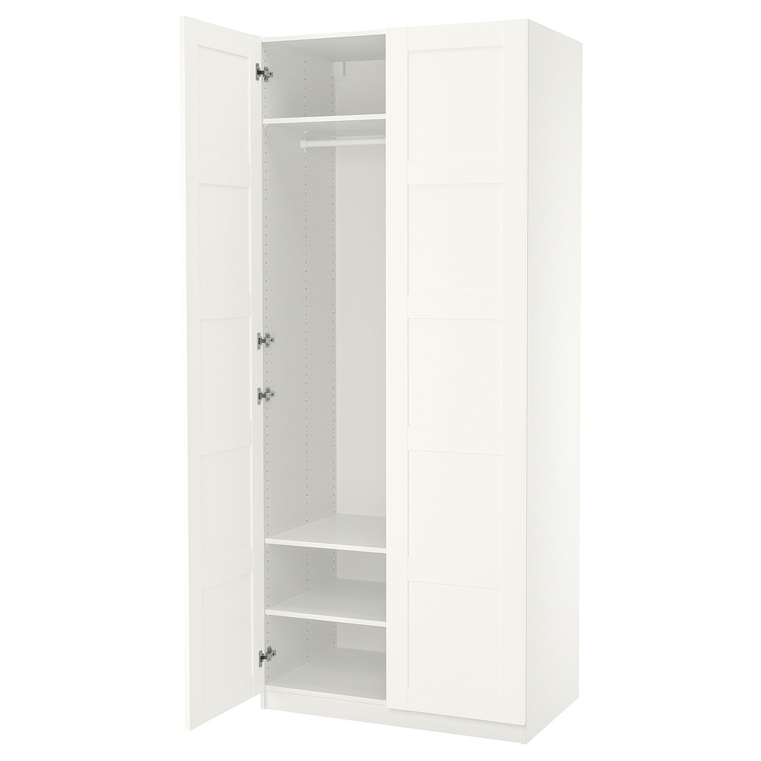 PAX / BERGSBO armario, blanco/blanco, 100x60x236 cm - IKEA