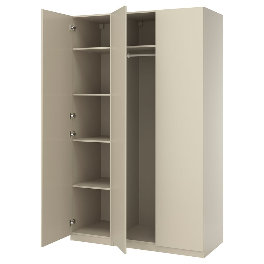 PAX / FORSAND combinación armario, beige grisáceo/beige grisáceo ...