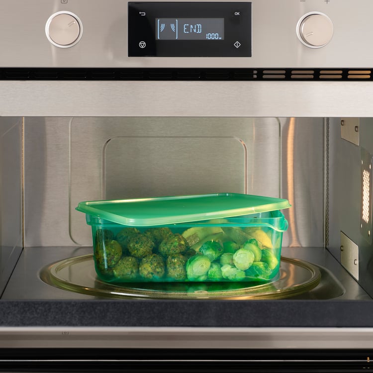 PRUTA recipiente con tapa, juego de 17, verde - IKEA