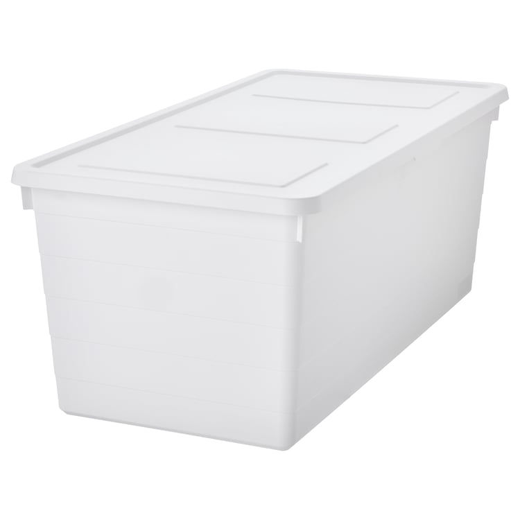 SOCKERBIT caja con tapa, blanco, 38x76x30 cm - IKEA