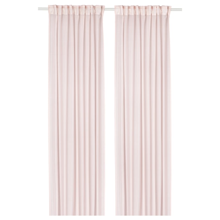 STENFRÖ visillo, pack de 2 unidades, rosa/con cinta de fruncir, 145x300 ...