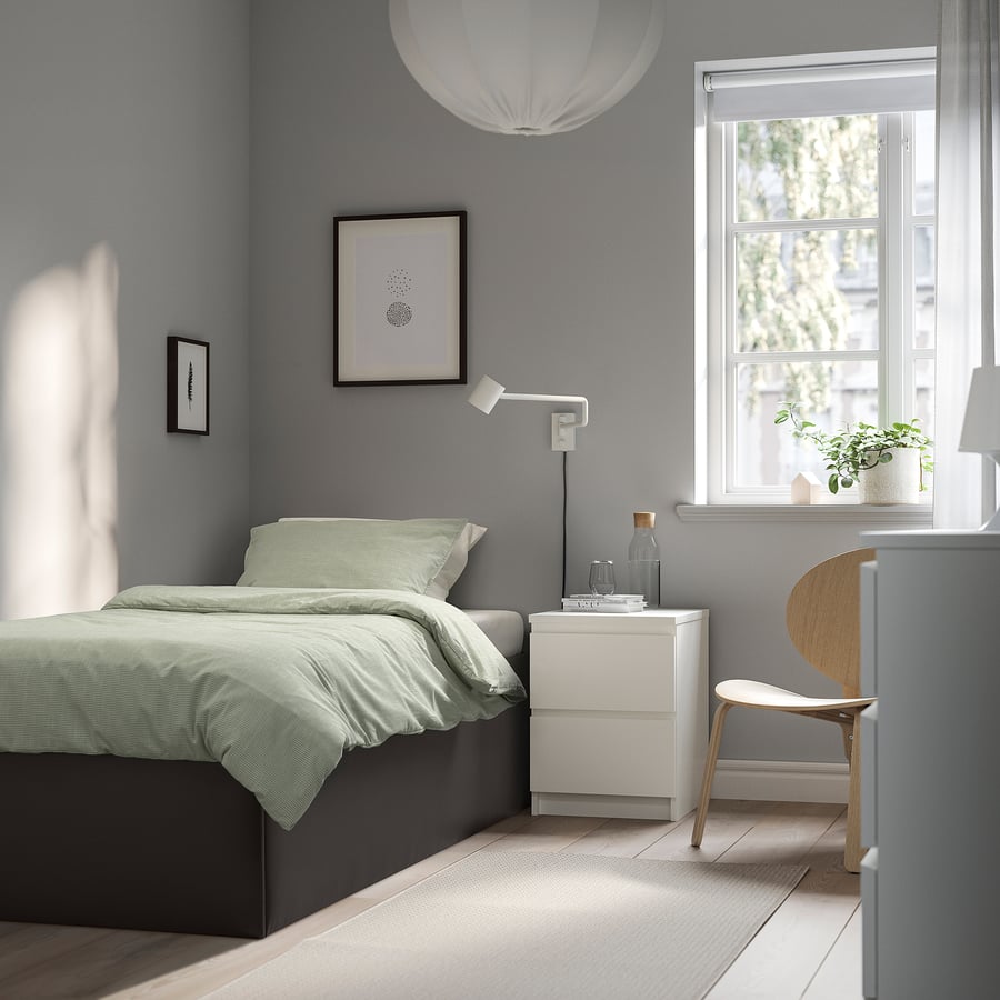 TJÅLLE canapé tapizado, Bomstad marrón oscuro, 105x190 cm - IKEA