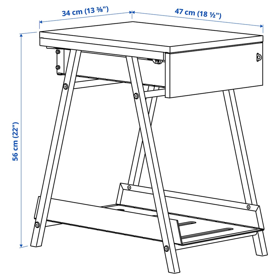 TROTTEN cajonera, blanco, 34x56 cm - IKEA