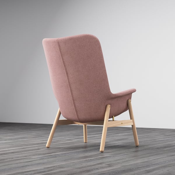 VEDBO Sillón con respaldo alto - Gunnared marrón rosa claro - IKEA