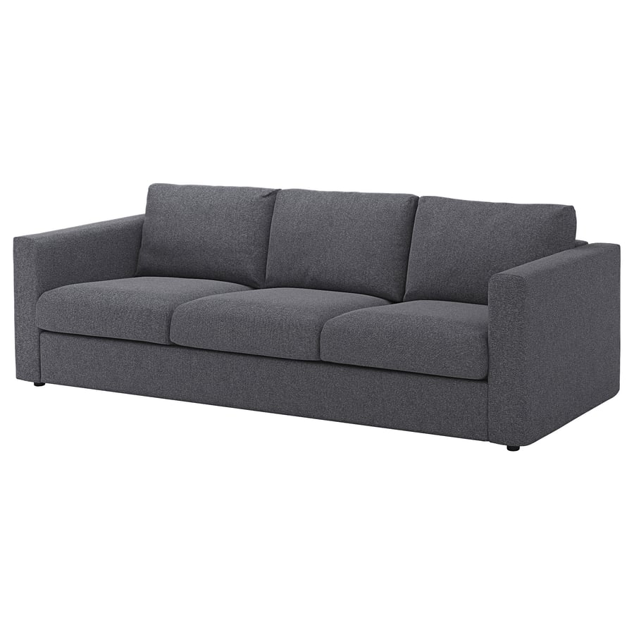 VIMLE sofá de 3 plazas, Gunnared gris - IKEA