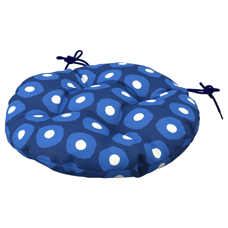 KLÖSAN coxín cadeira ext, azul escuro, 35 cm - IKEA