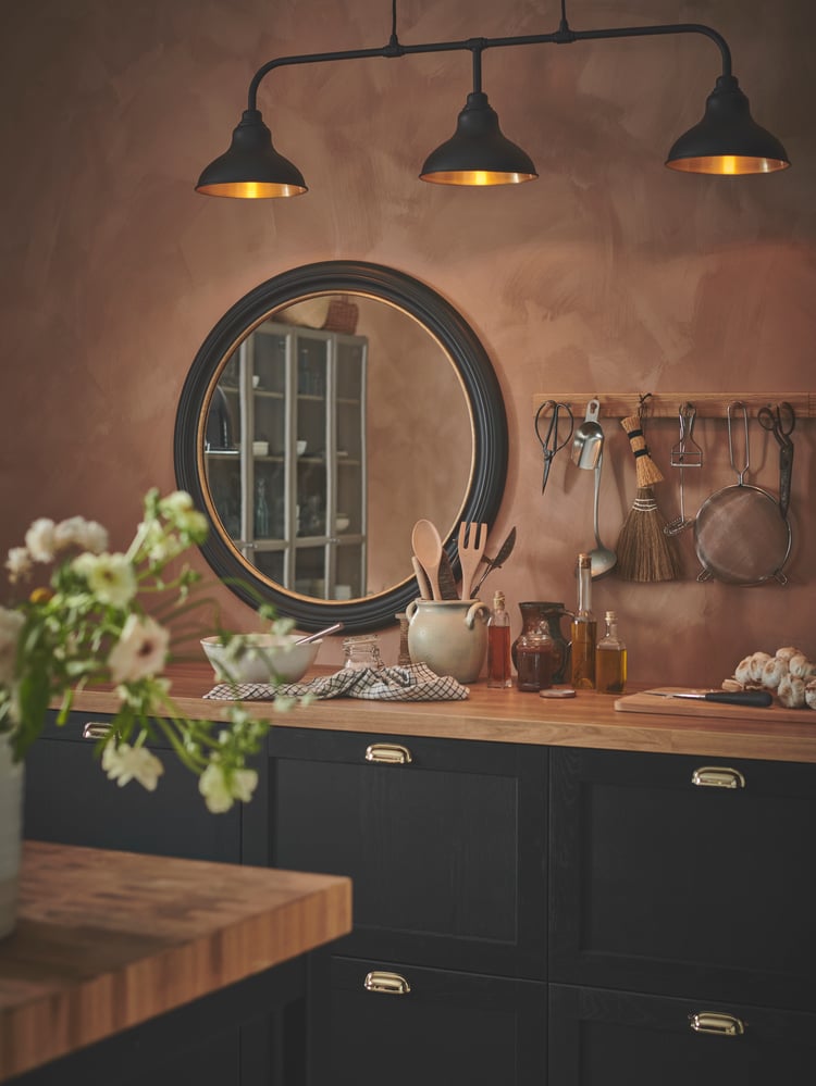 A charming rustic living room and dining room in one - IKEA