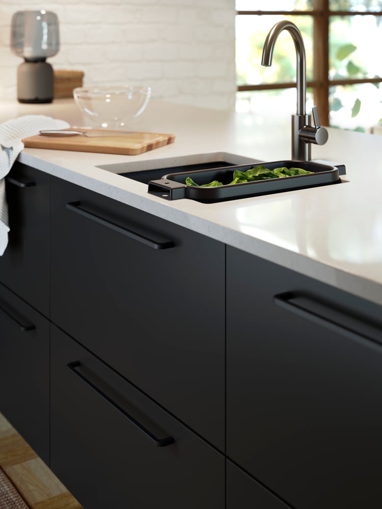 NICKEBO köksfronter i antracit - IKEA