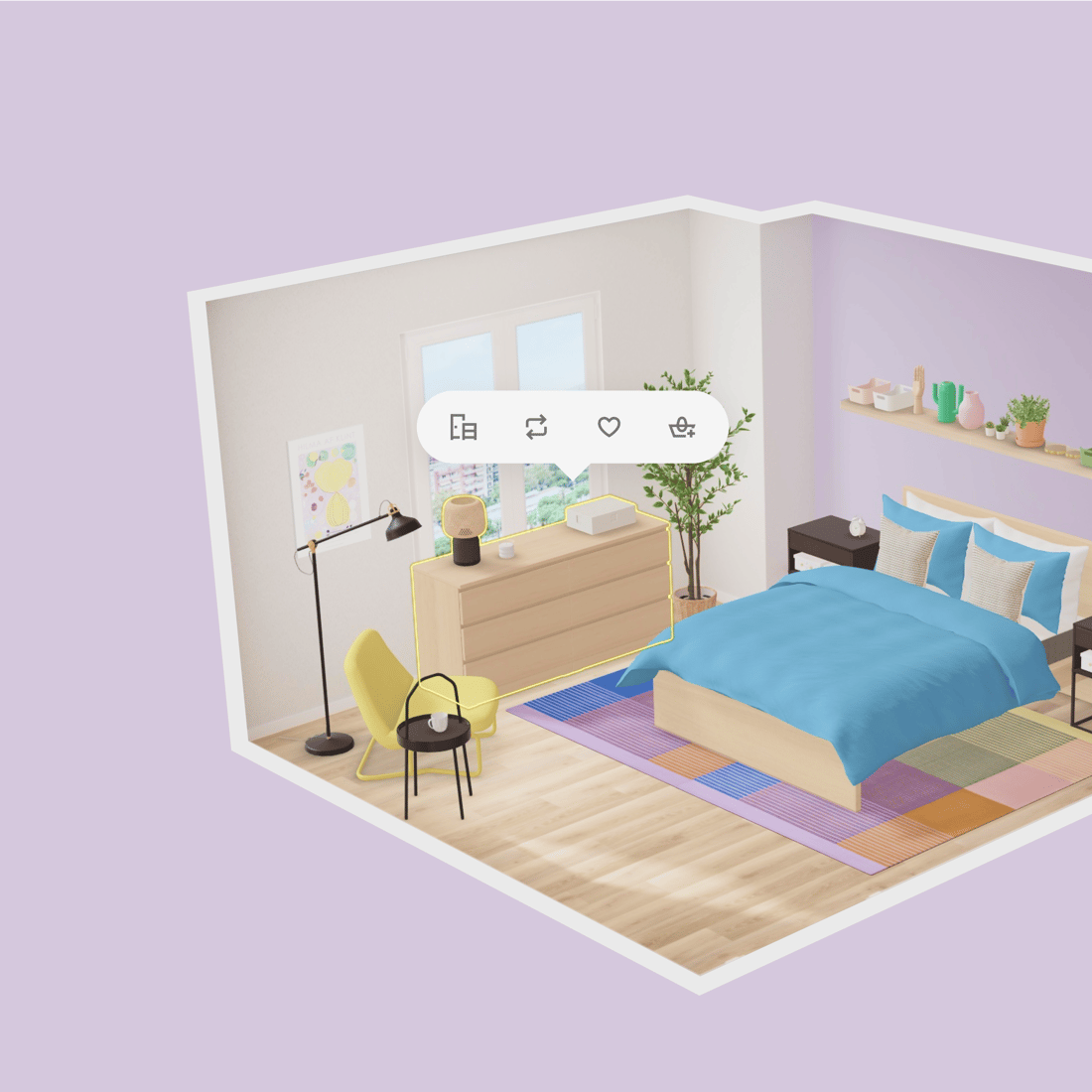 PERJOHAN stool with storage, pine - IKEA