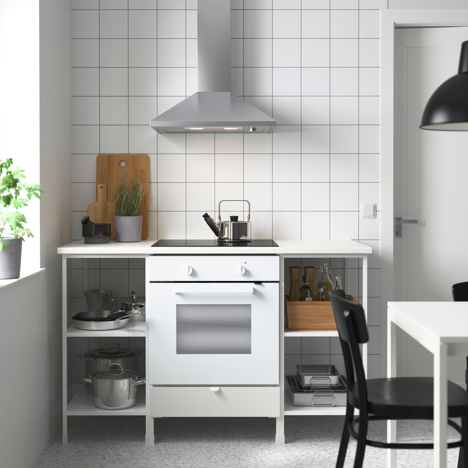 Explore the ENHET Kitchen System with Open-Storage Frames - IKEA