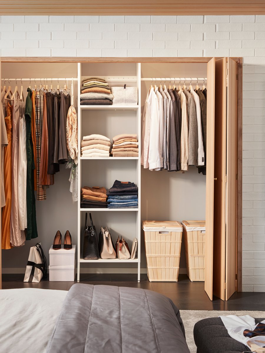 Clever storage ideas and a customized wardrobe - IKEA