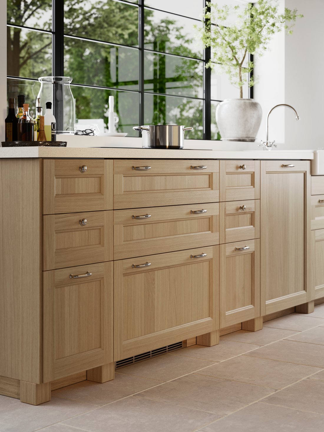 Find out about VEDHAMN oak kitchen fronts - IKEA