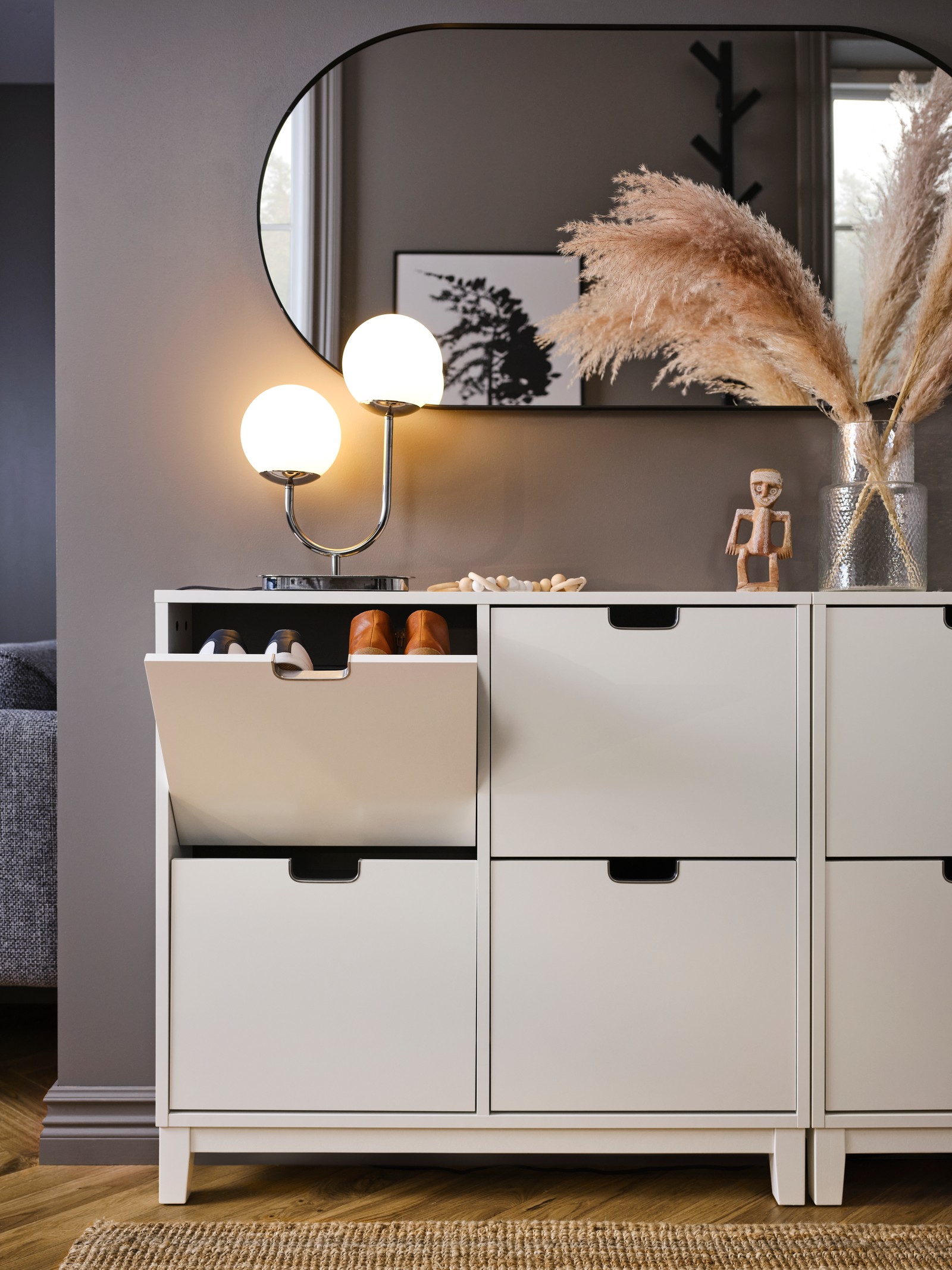 Ideas for a stylish modern hallway storage solution - IKEA