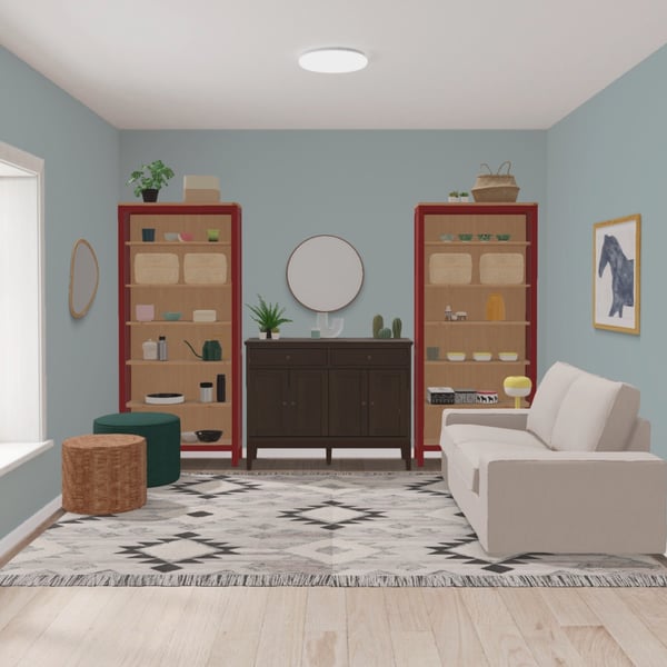 LIXHULT kombinacija elemenata, siva, 120x35x57 cm - IKEA