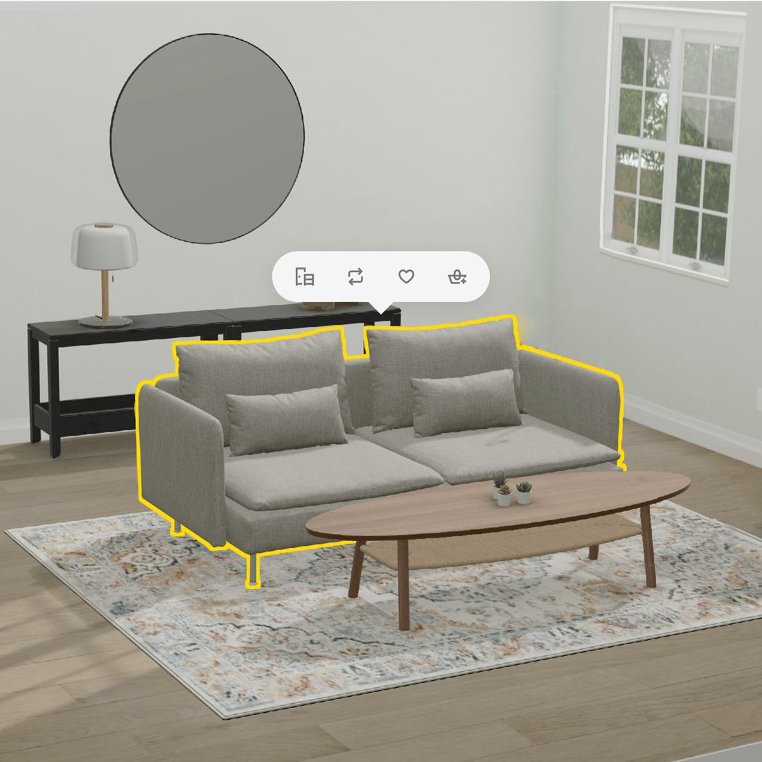 STOCKHOLM Sofa, Seglora natural - IKEA