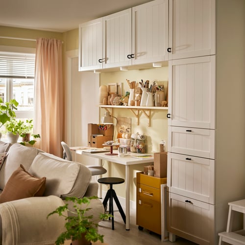 A small, functional living room for a creative family - IKEA UK