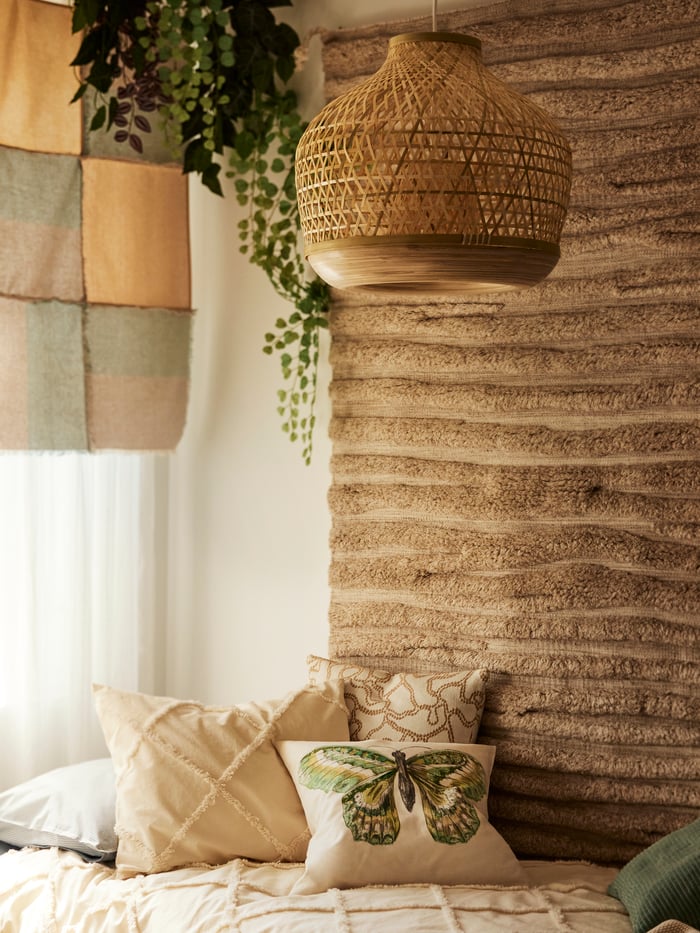 Inspo för ett tonårsrum i tropisk, bohemisk stil - IKEA