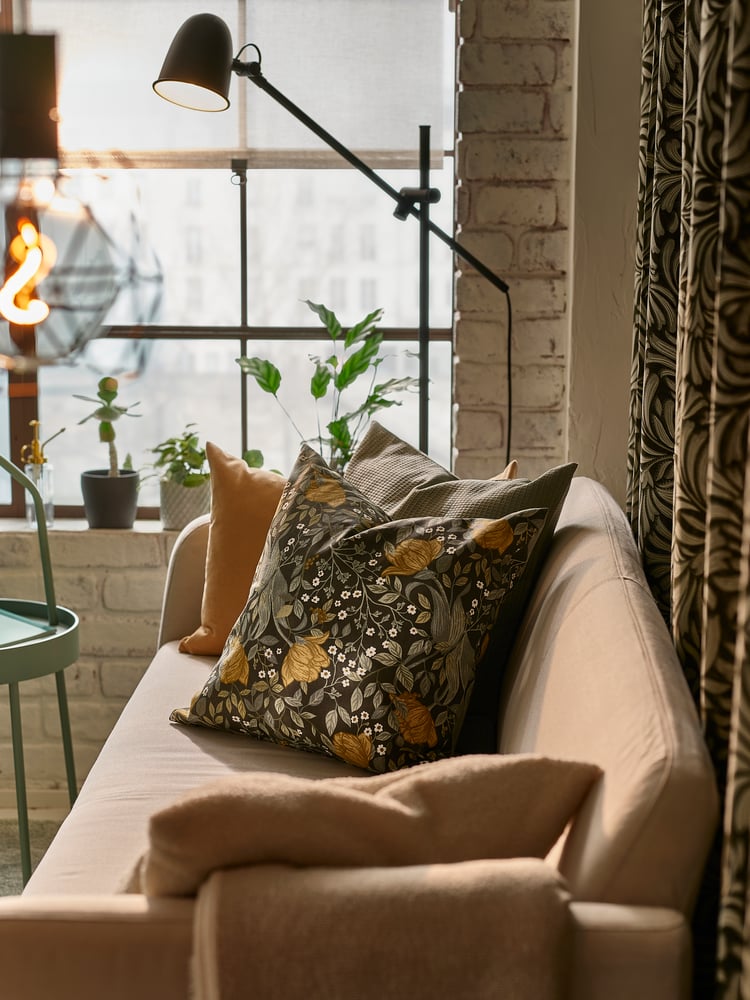 How to use textiles for a living room makeover - IKEA