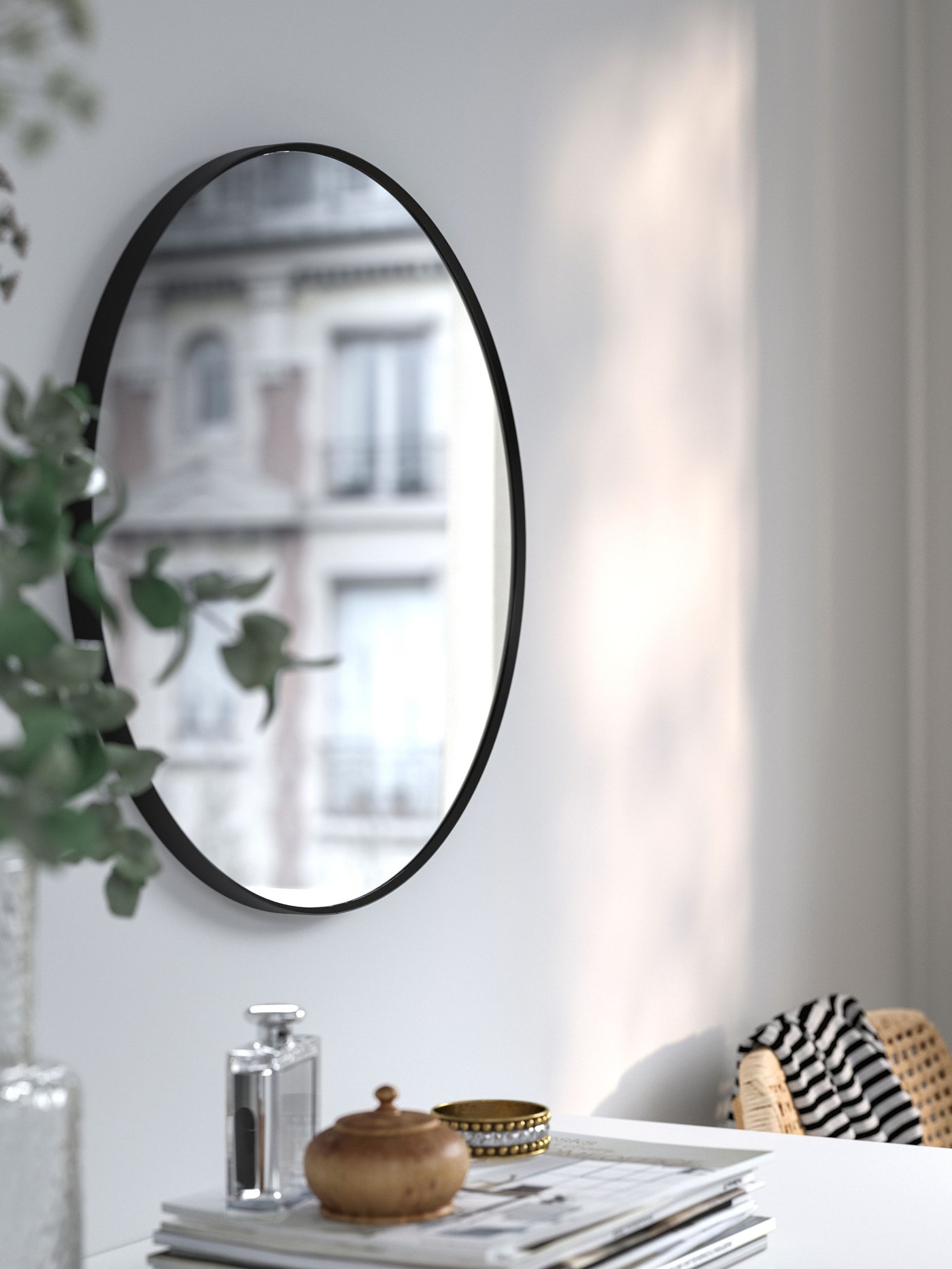 กระจกเงา หลากสไตล์ สร้างมิติใหม่ ทำให้ห้องดูกว้างขึ้น - IKEA
