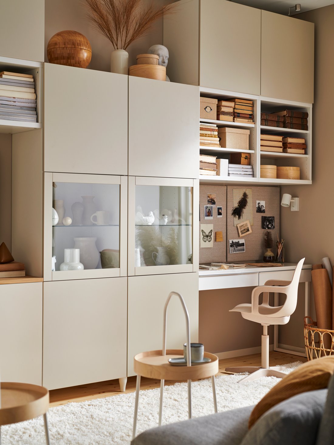 Create a multipurpose wall in your living room - IKEA