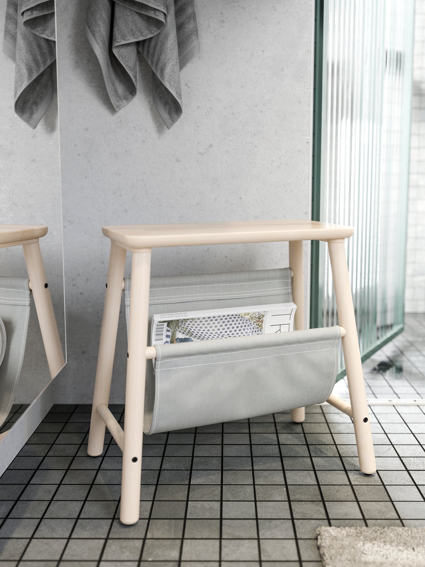 A streamlined look from the shower to the sink - IKEA