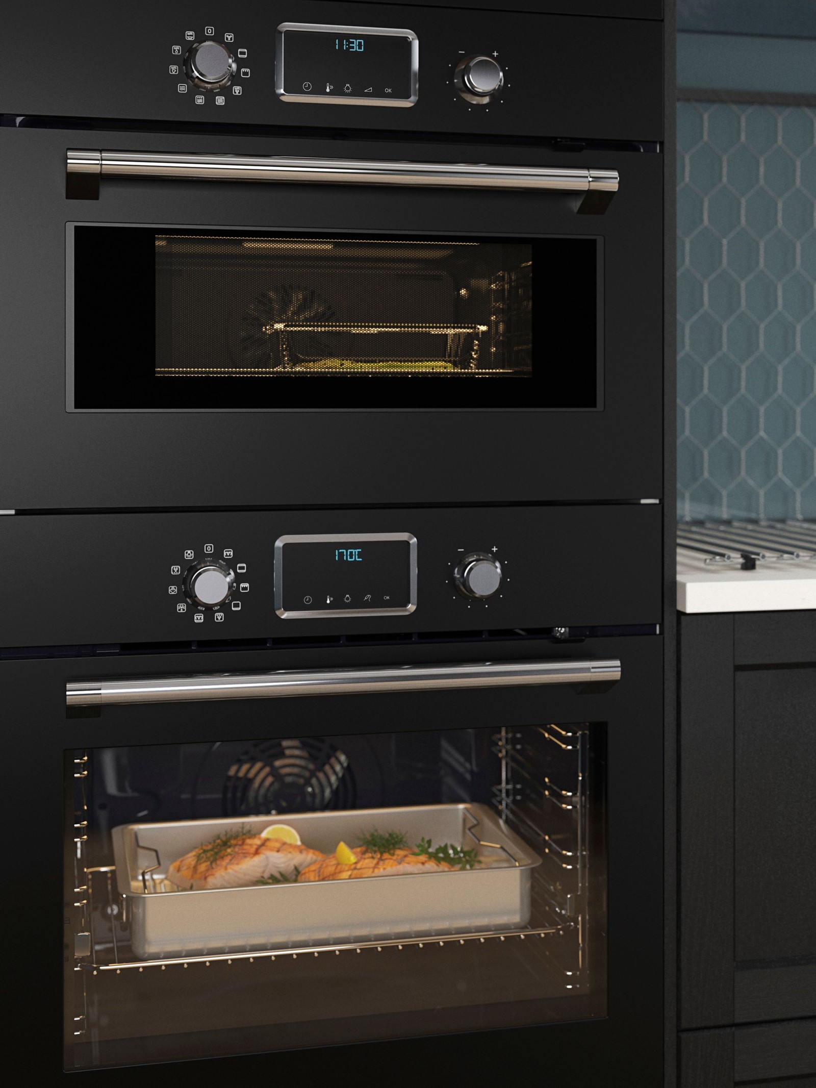 Série FORNEBY - Four et micro onde combi à air pulsé - IKEA