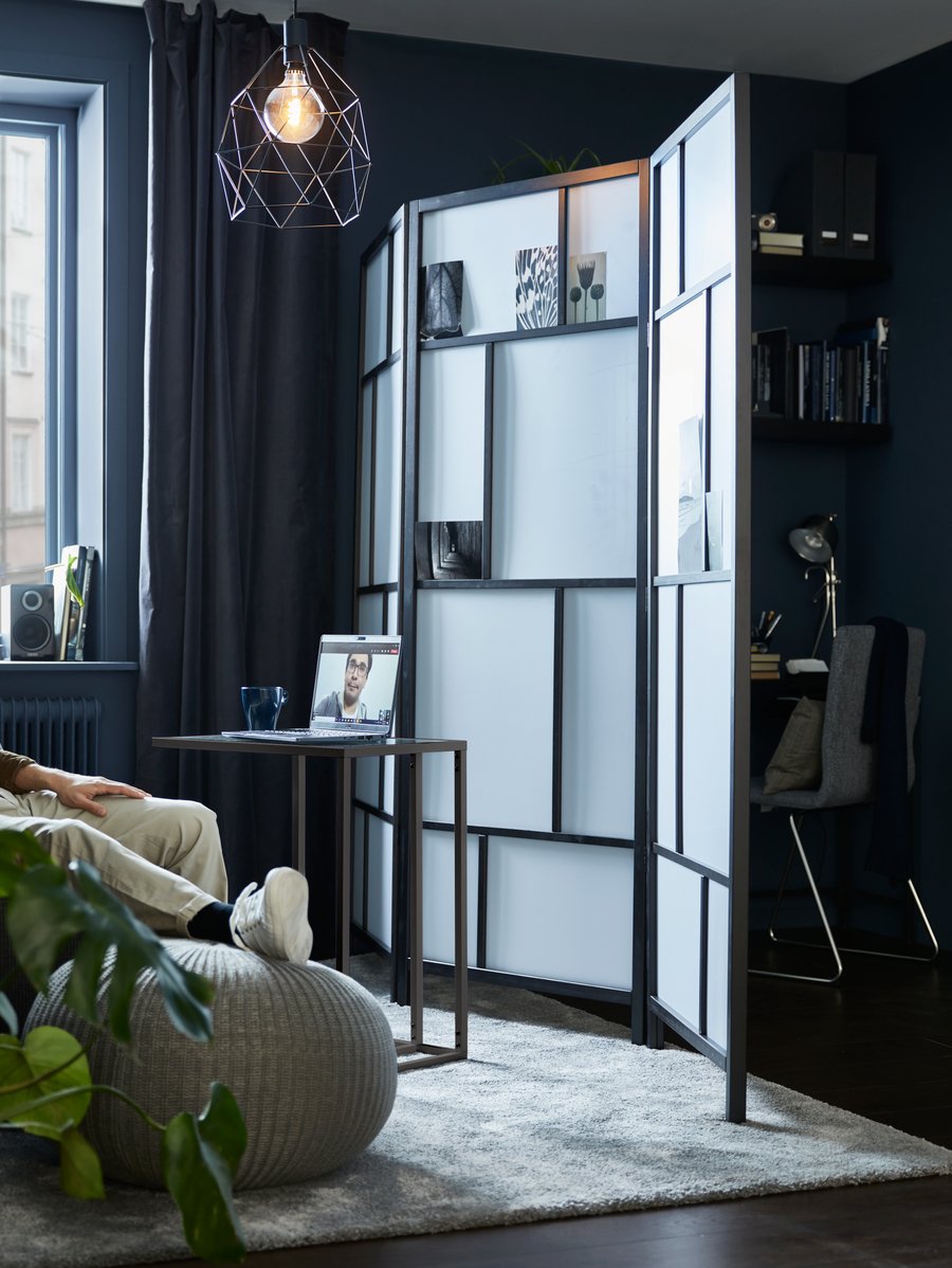 Room divider ideas for a home workspace - IKEA