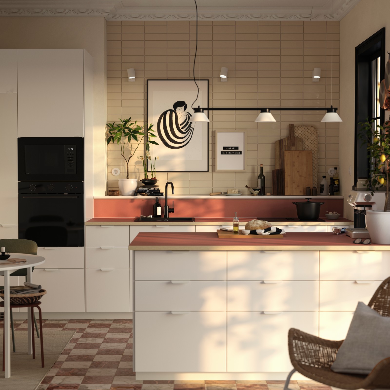 Xarmaz betetako mediterraneoko sukalde modernoa - IKEA